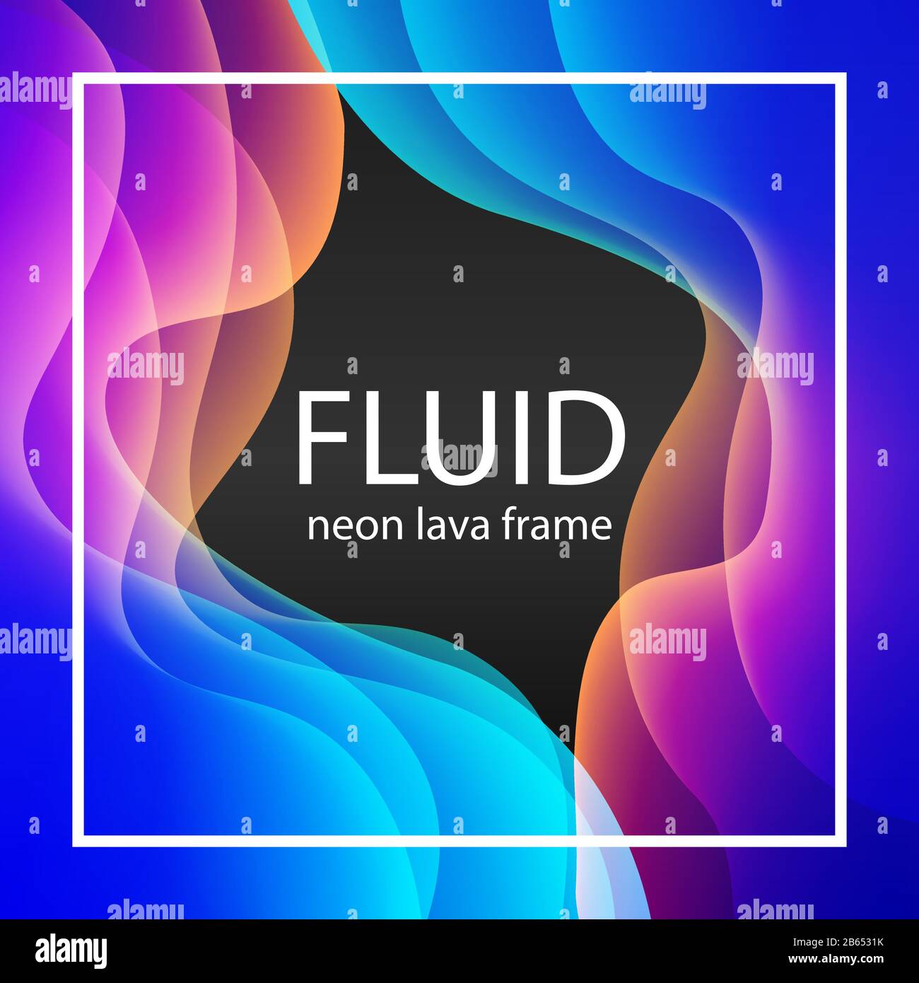 Liquid color gratient splash cover background. Neon lava fluid paint ...