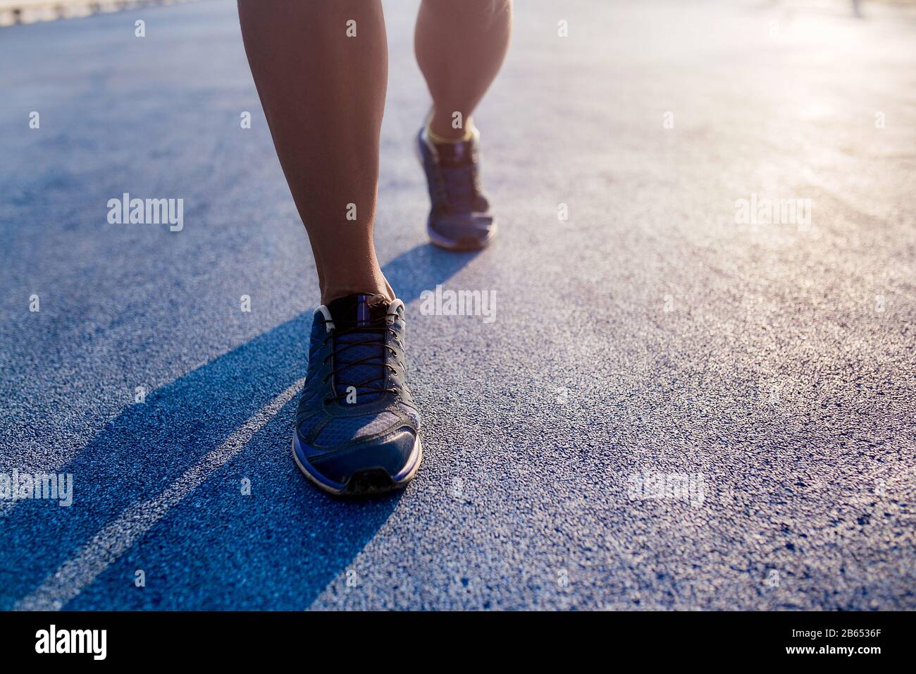 Closeup female feet running hi-res stock photography and images - Alamy
