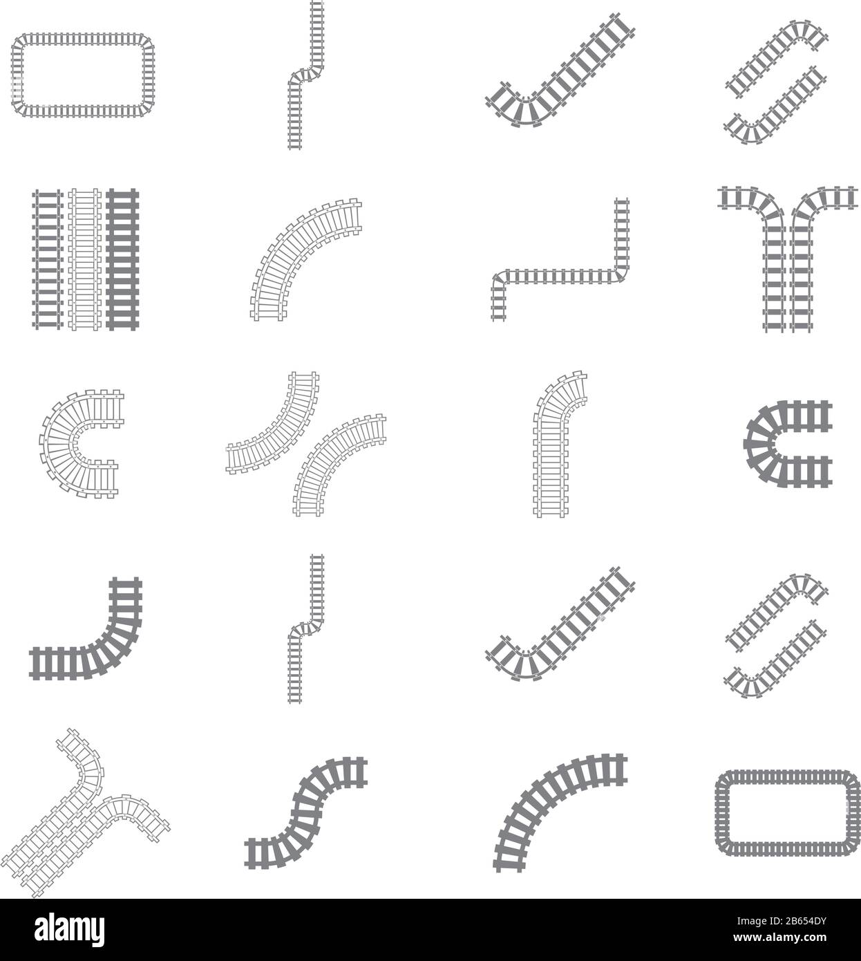 Wagon freight railway tracks Cut Out Stock Images & Pictures - Alamy