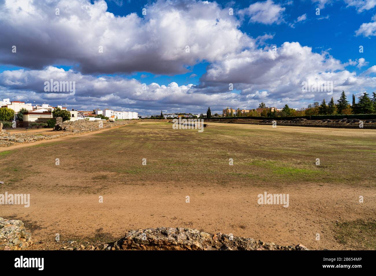 The Roman circus of Merida, Spain was used for chariot racing and ...