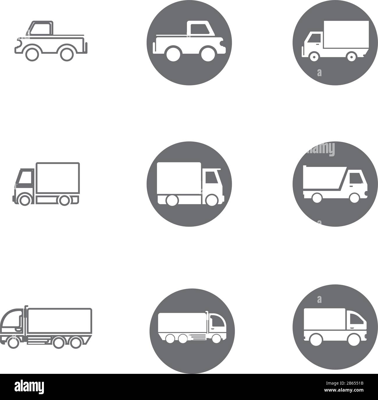 truck icon and symbol template vector Stock Vector Image & Art - Alamy