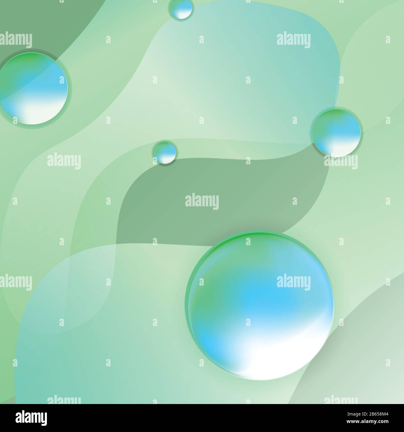 Green gradient fluid abstract background, stock vector Stock Vector ...