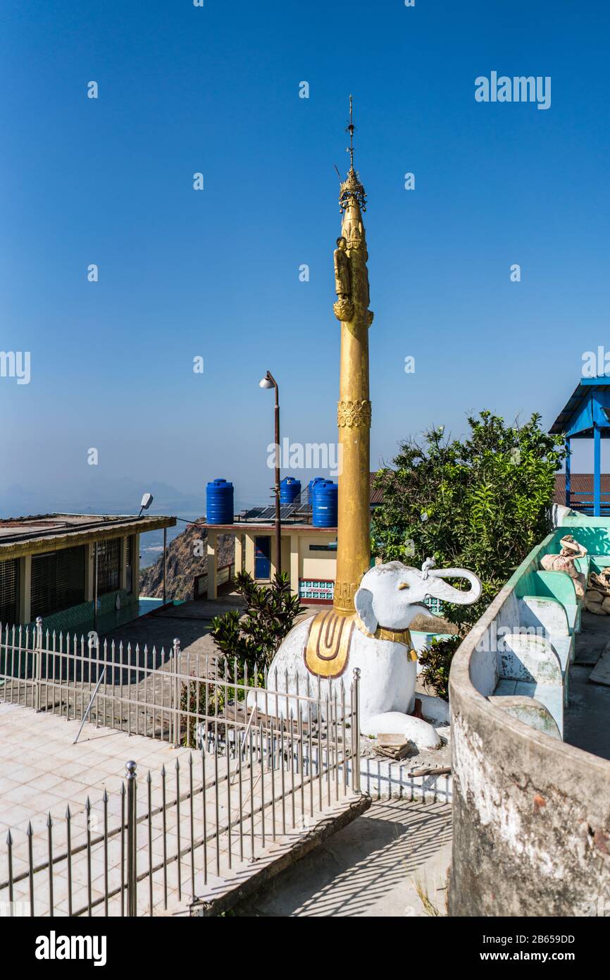 Zwe Ka Bin Pagoda, Myanmar, Asia Stock Photo - Alamy