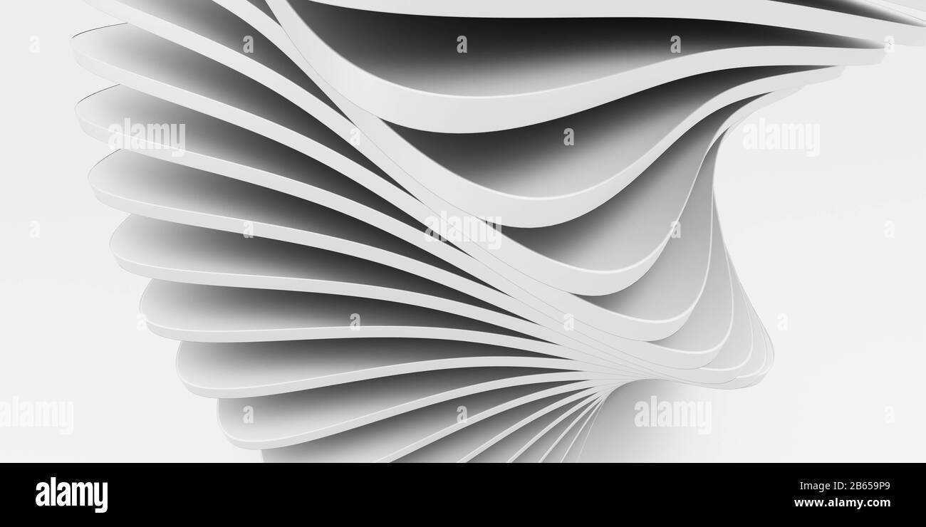 Abstract white space architecture,perspective of future design building ...