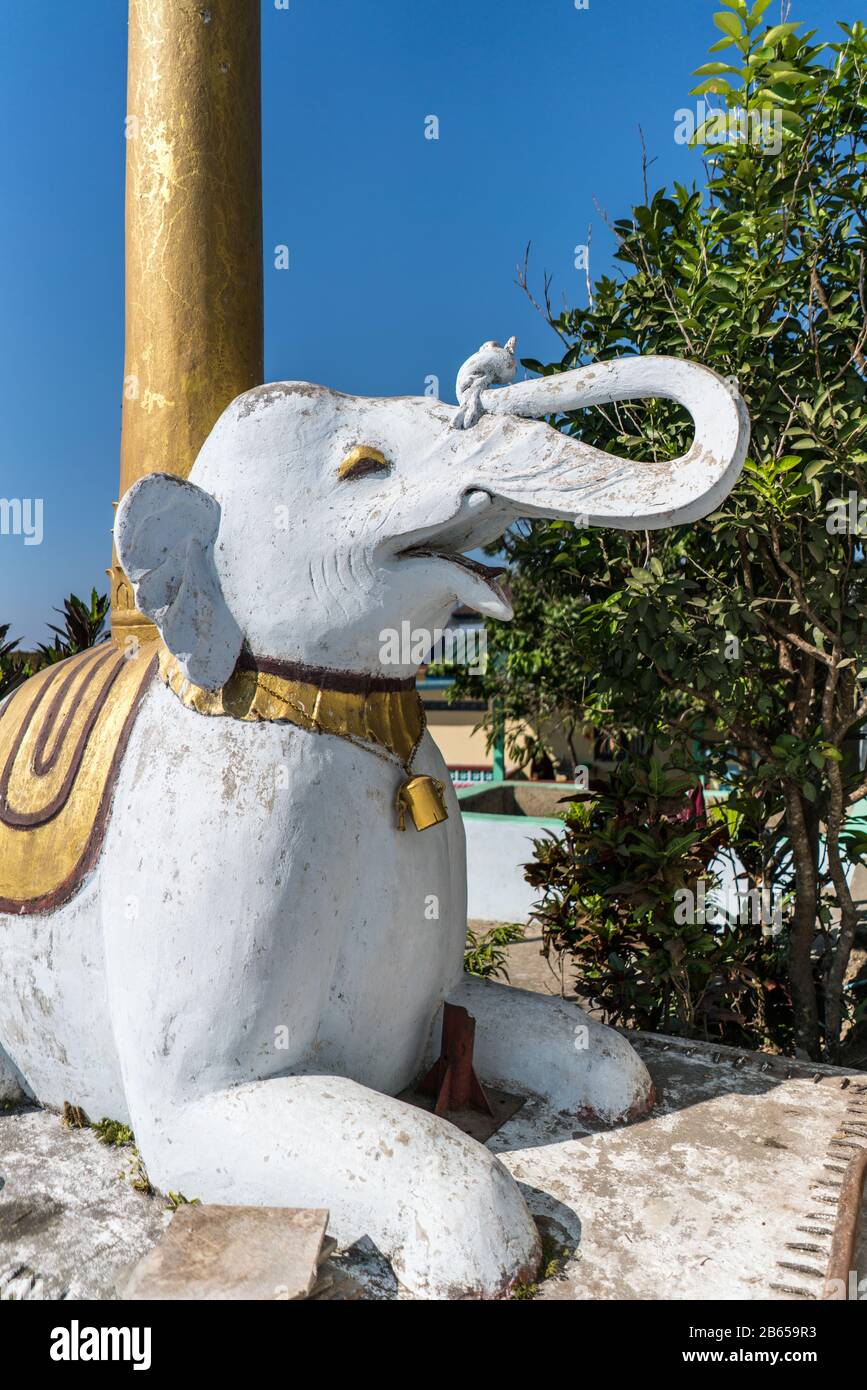 Zwe Ka Bin Pagoda, Myanmar, Asia Stock Photo - Alamy