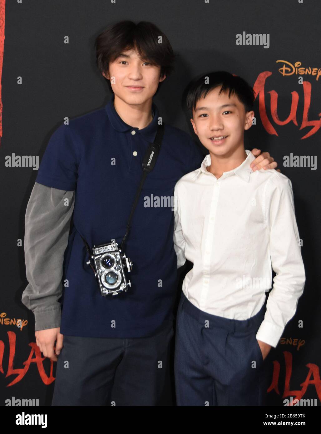 Hollywood, California, USA 9th March 2020 Actor Forrest Wheeler and ...