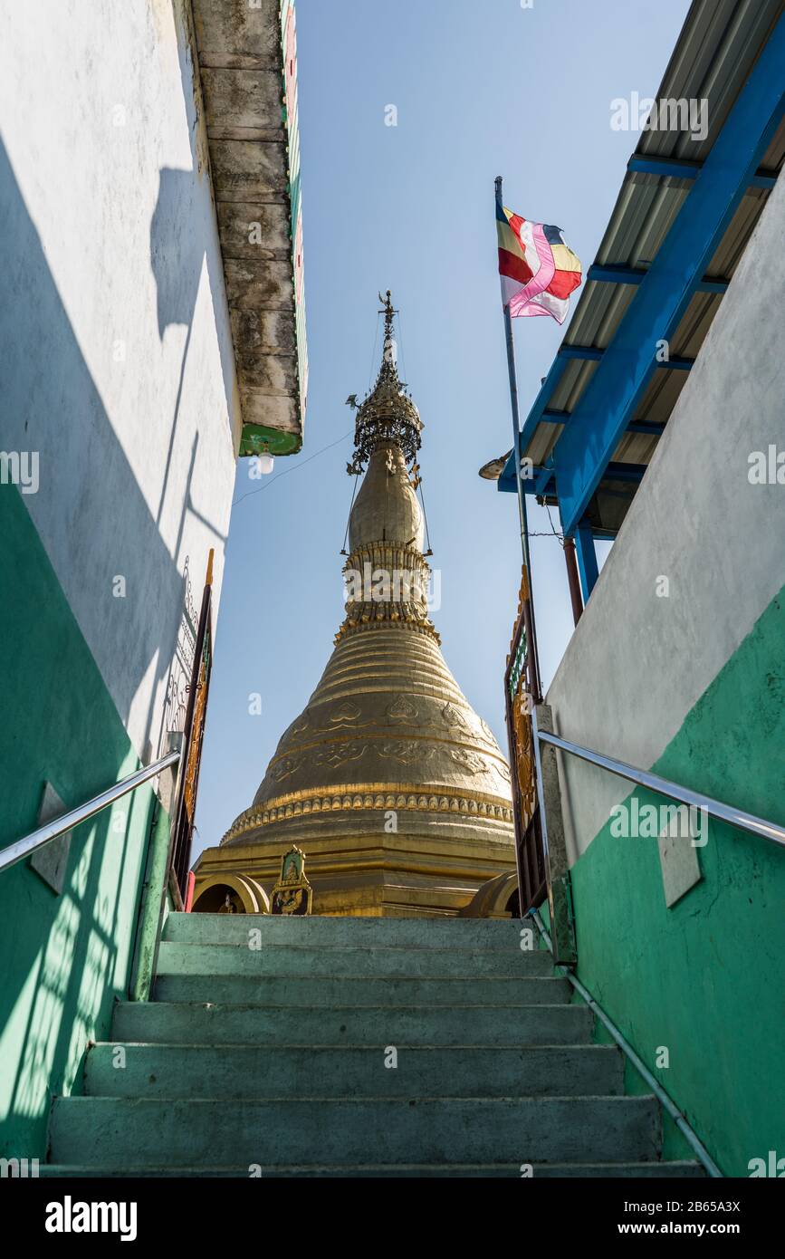 Zwe Ka Bin Pagoda, Myanmar, Asia Stock Photo - Alamy