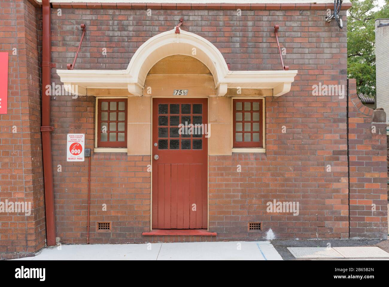 The crew entrance to the 1905, Federation Arts and Crafts style Glebe ...