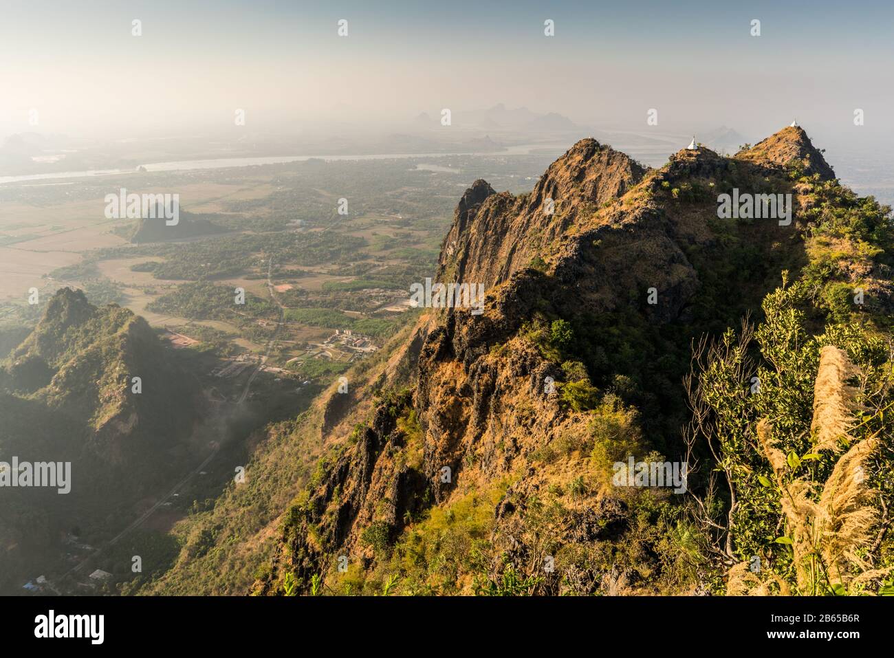 Zwe Ka Bin Pagoda, Myanmar, Asia Stock Photo - Alamy