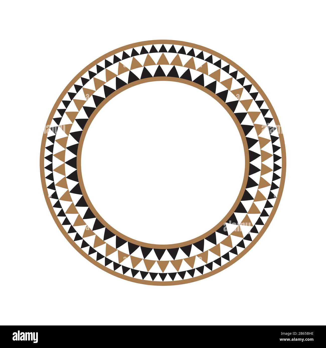 Ethnic african tribal round vector art frame Stock Vector Image & Art ...