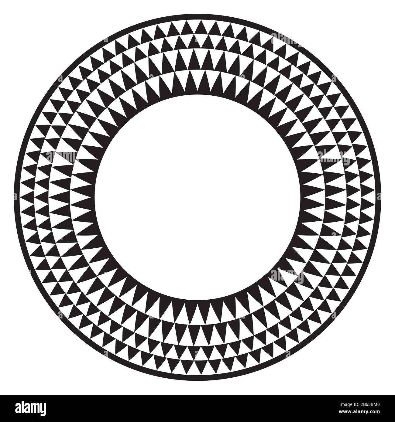 Ethnic african tribal round vector art frame Stock Vector Image & Art ...