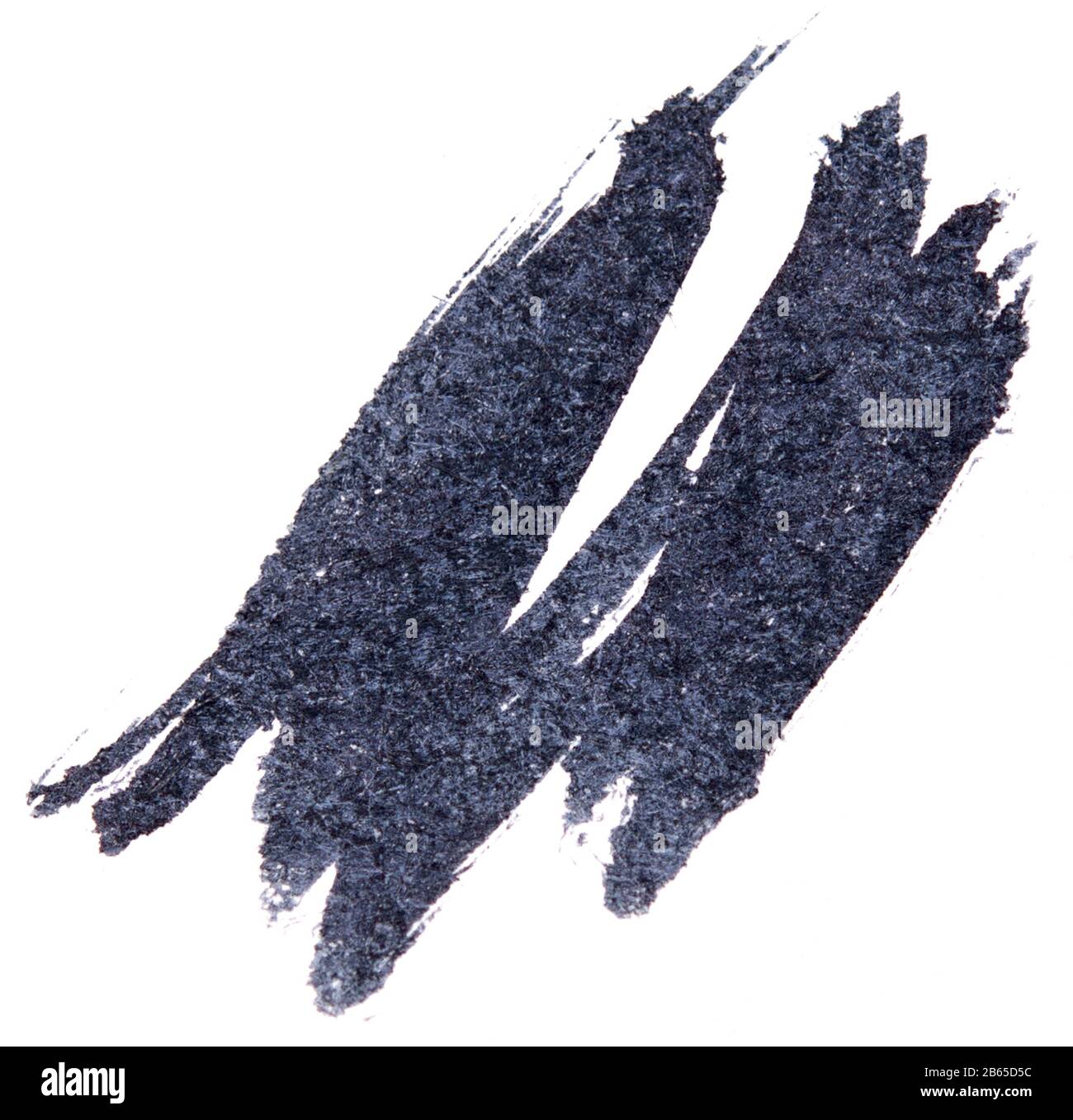 Black ink brush strokes isolated on white background Stock Photo - Alamy