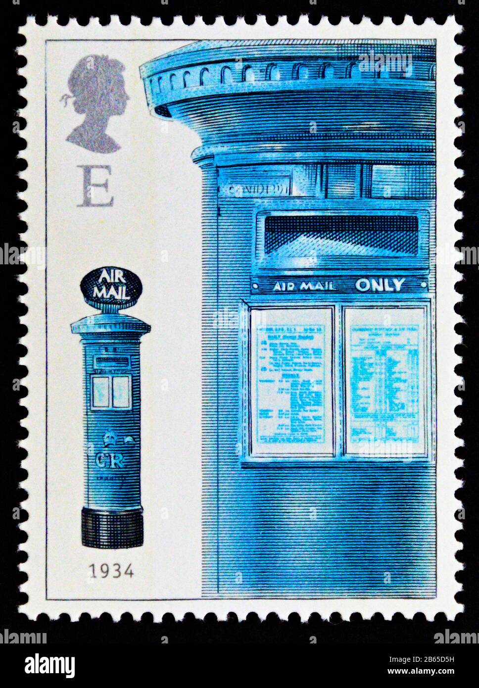 Postage stamp. Great Britain. Queen Elizabeth II. 150th Anniversary of ...