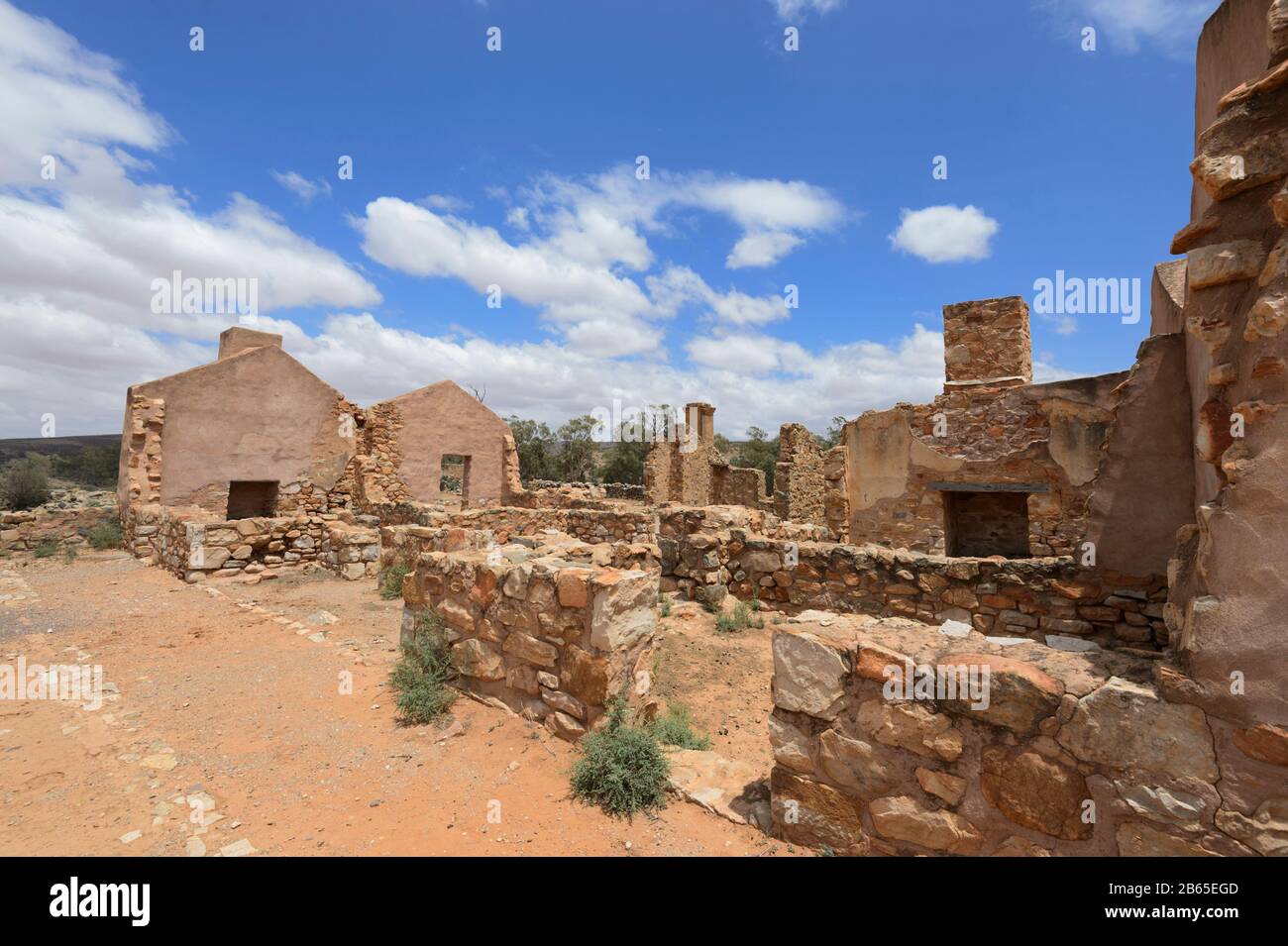 Kanyaka Homestead Historic Site, a sheep run leased by Hugh Proby in ...
