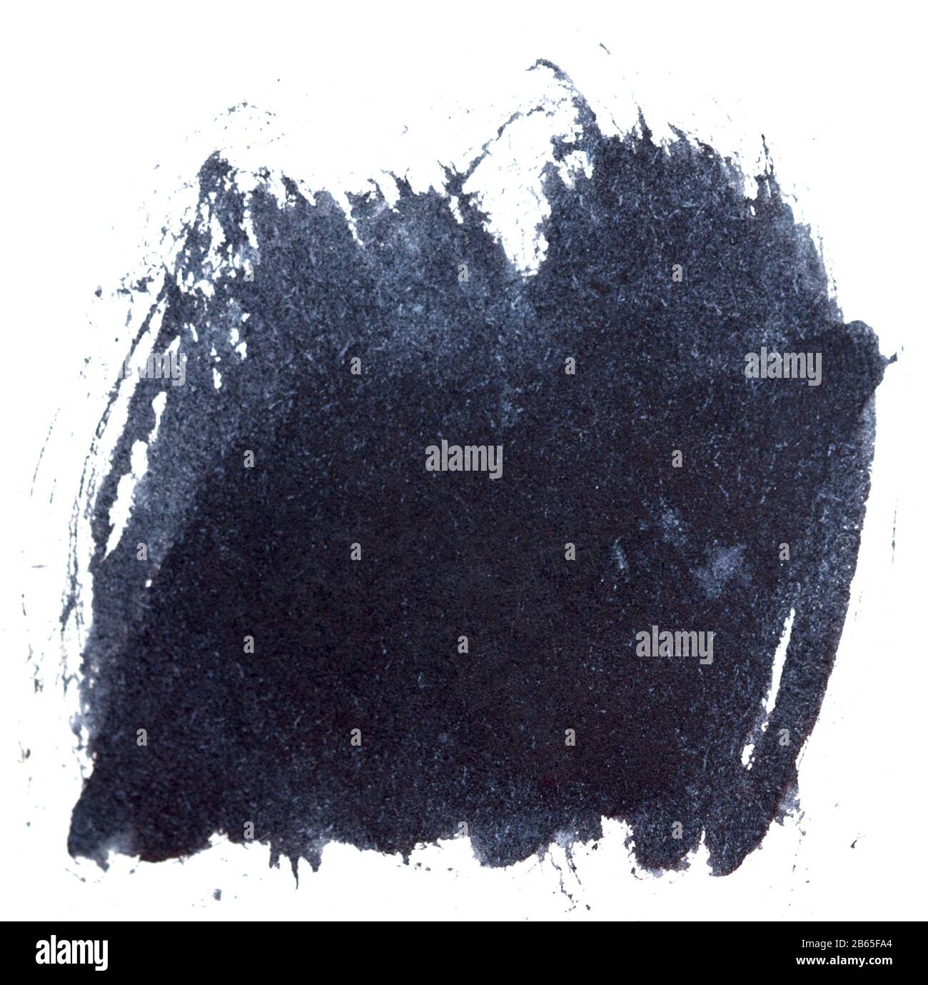 Black ink brush strokes isolated on white background Stock Photo - Alamy