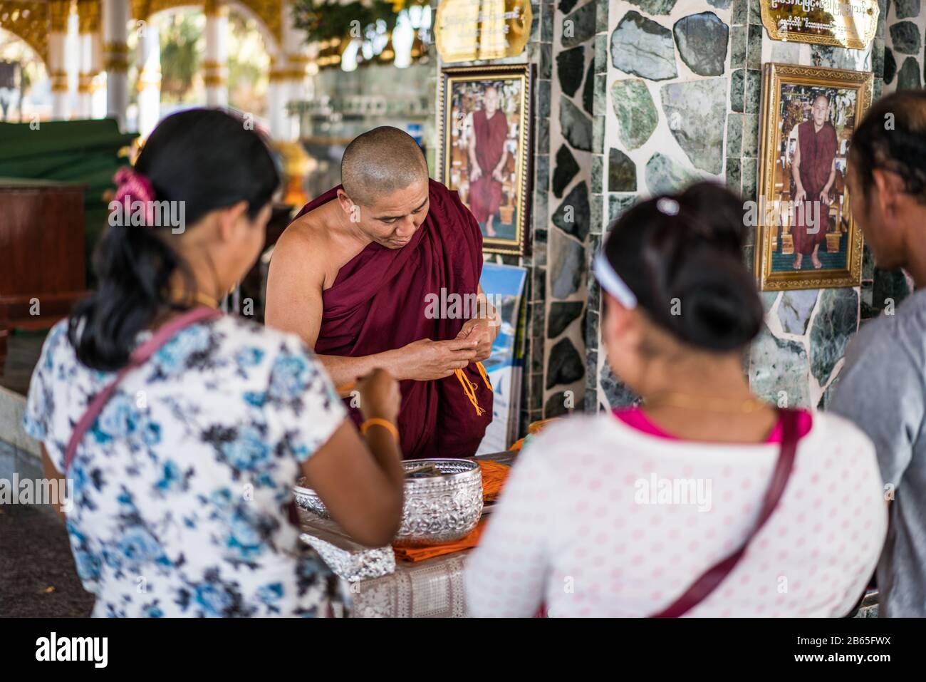 Chan Thar Gyi Temple, Myanmar, Asia Stock Photo - Alamy