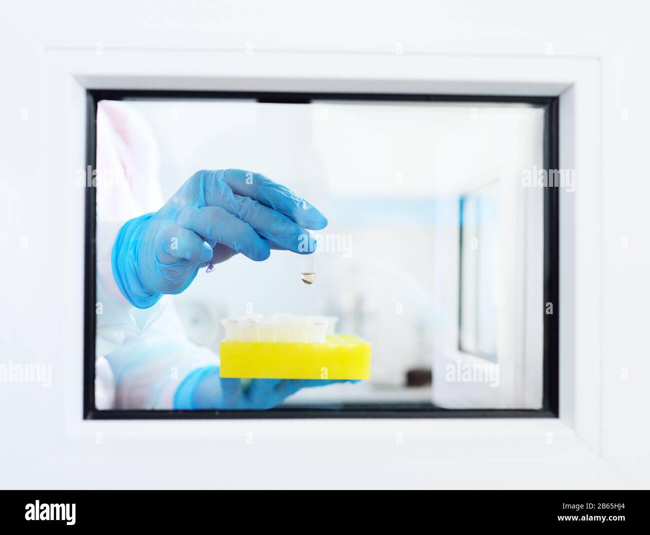 a scientist or employee of a scientific chemical and bacteriological ...