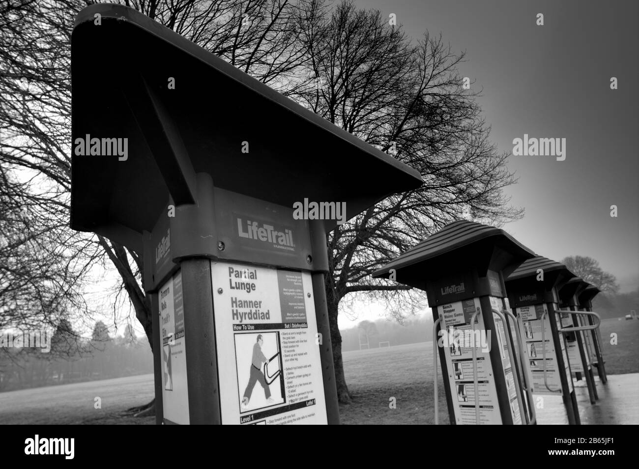 Gym outdoor Black and White Stock Photos & Images - Alamy