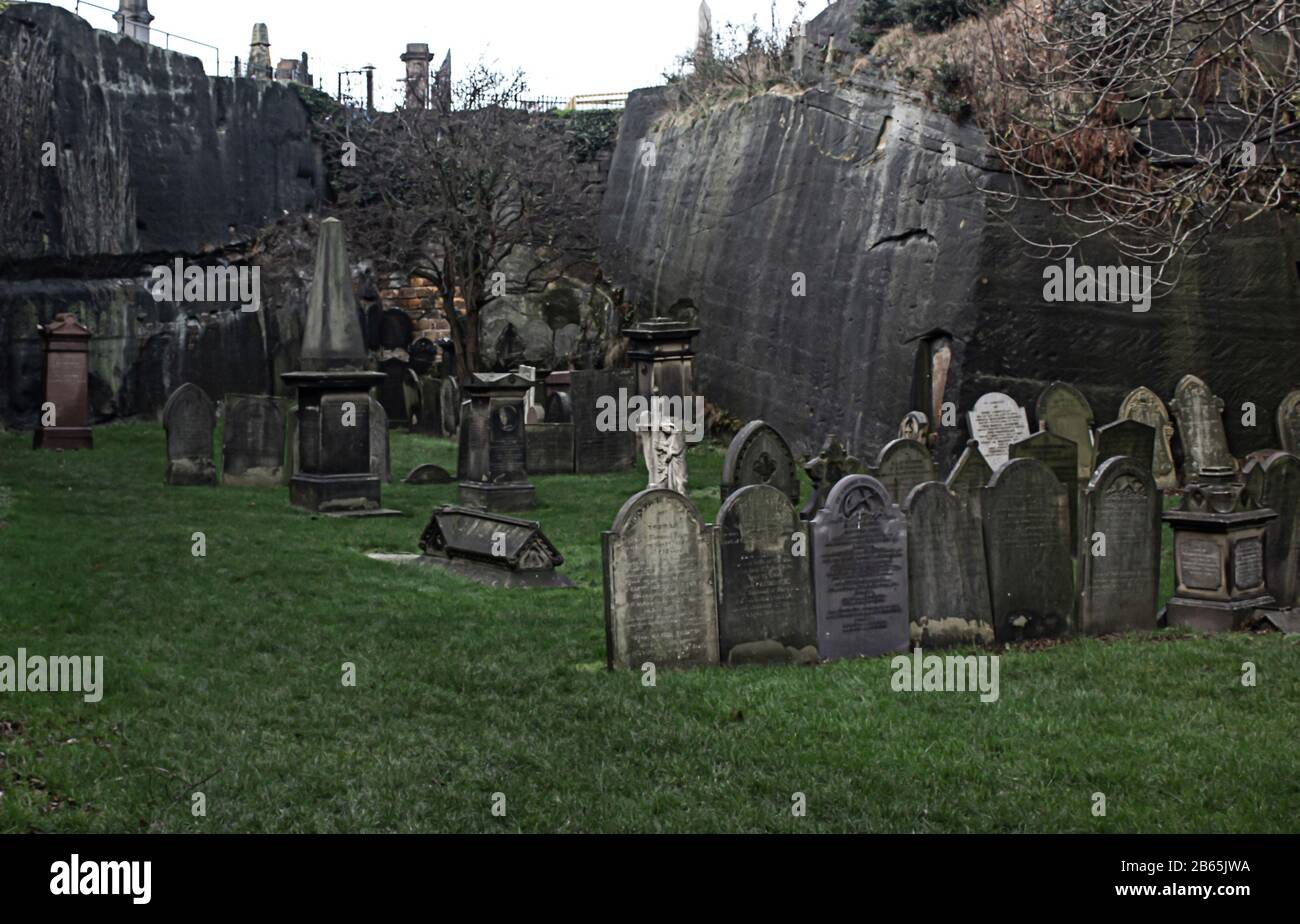 a old and beautiful cemetery england uk liverpool Stock Photo - Alamy