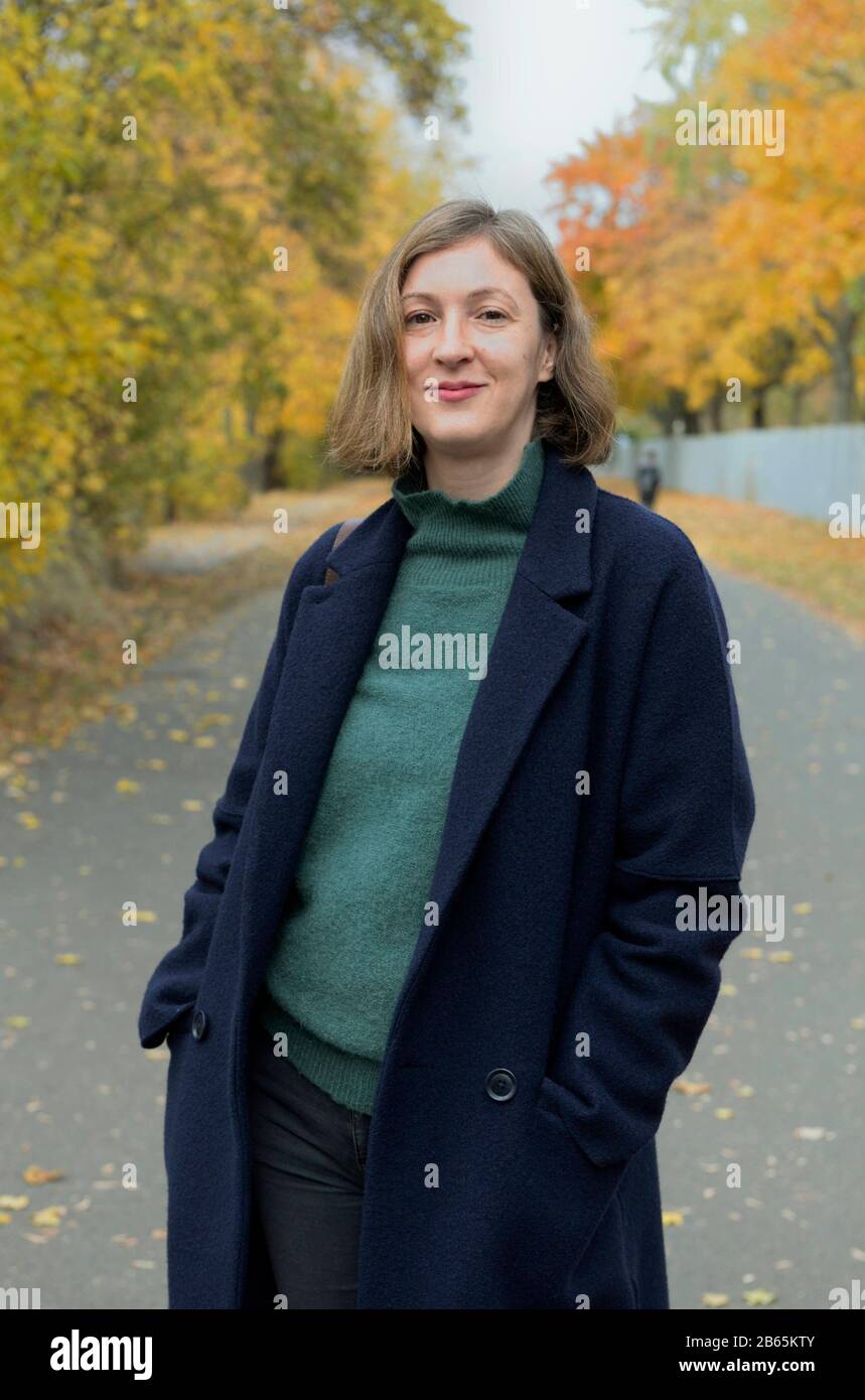Berlin, DEU, 03.11.2018: Portrait Inger-Maria Mahlke,(born 1977 in ...