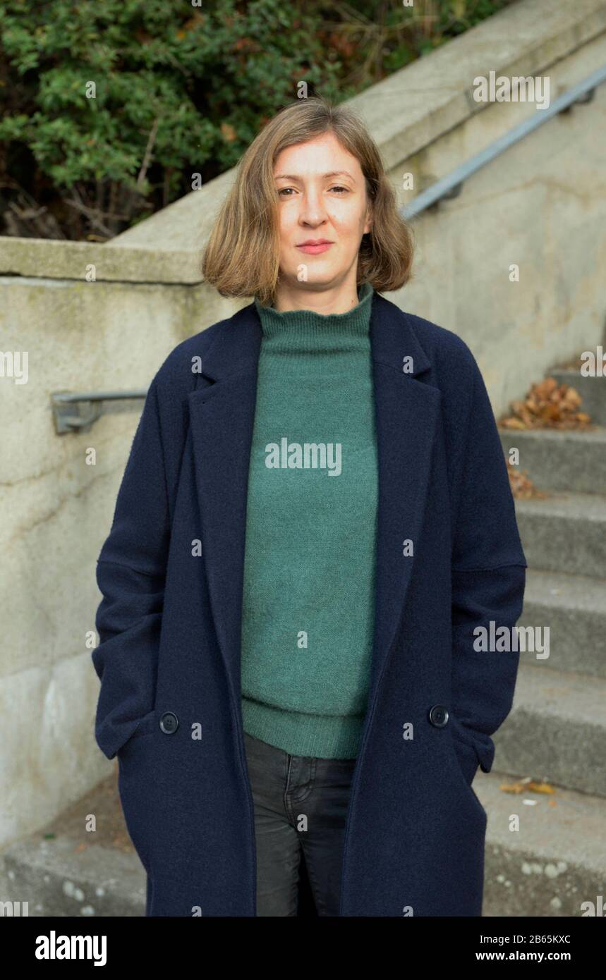 Berlin, DEU, 03.11.2018: Portrait Inger-Maria Mahlke,(born 1977 in ...