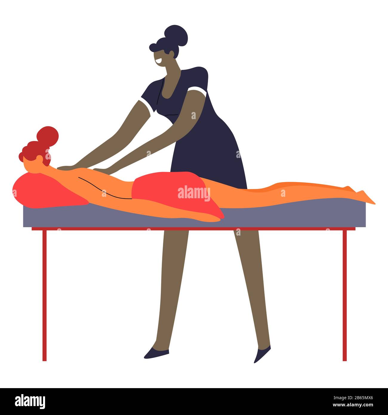 Muscle tension woman Stock Vector Images - Alamy