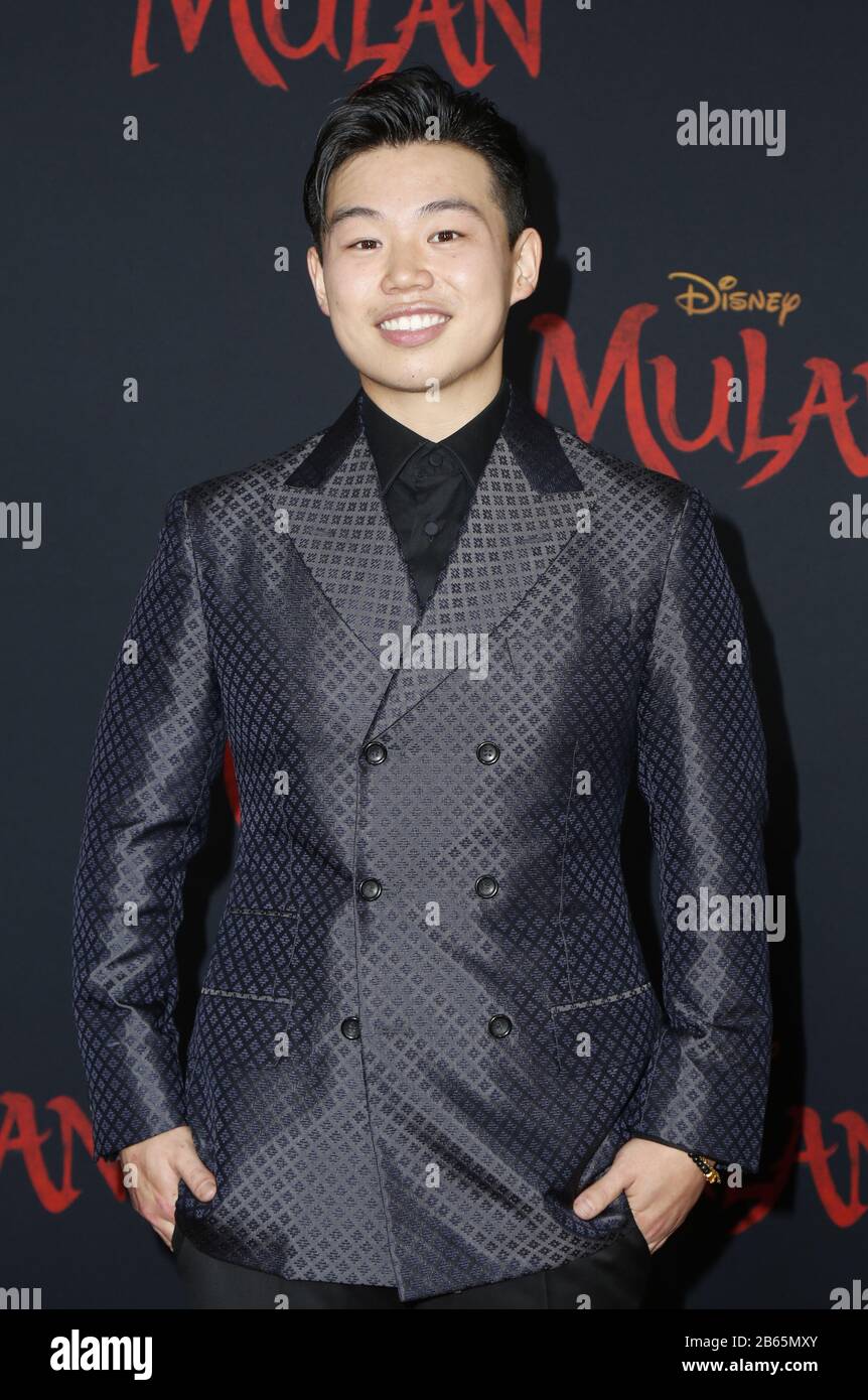 Hollywood, Ca. 9th Mar, 2020. Jun Yu, at Premiere Of Disney's "Mulan ...