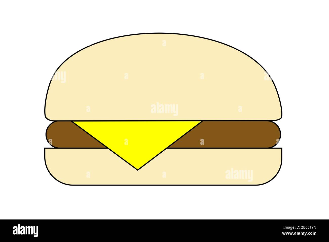 Cartoon Hamburger Patty
