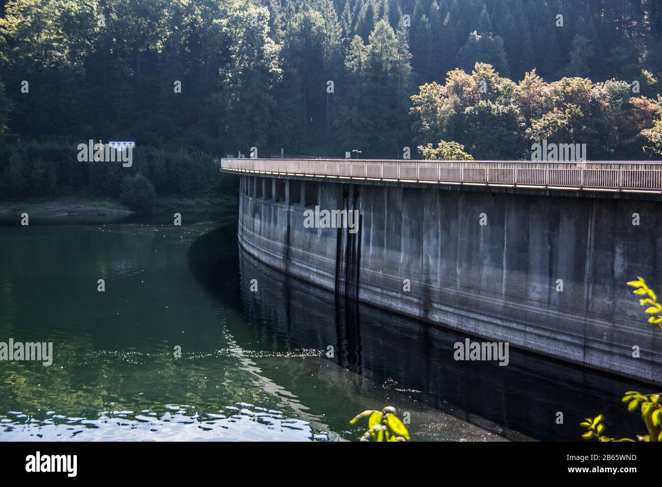 Agger dam in the Bergisches Land Stock Photo - Alamy