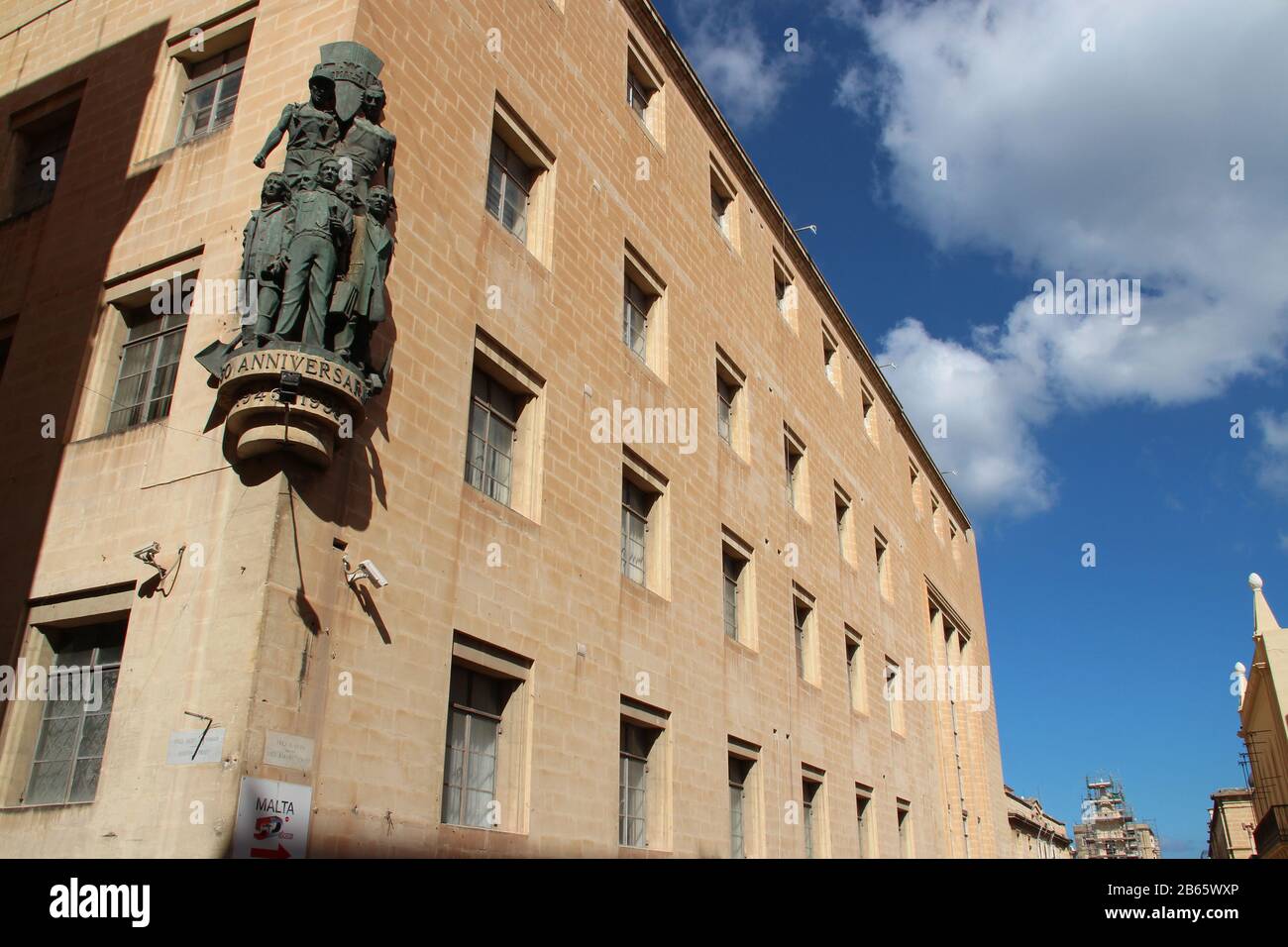 modern building (flats ?) in valletta (malta Stock Photo - Alamy