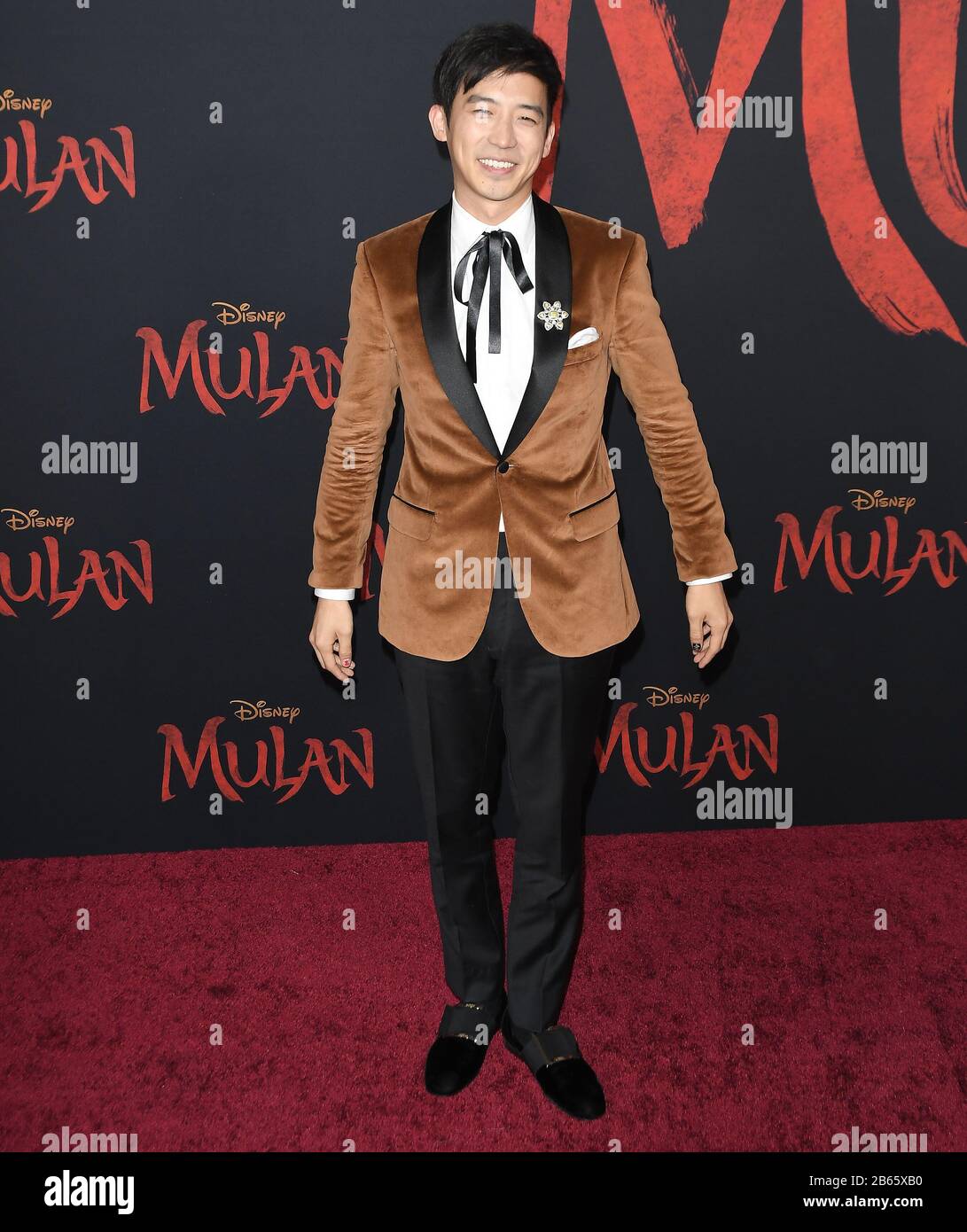 Los Angeles, USA. 09th Mar, 2020. Jimmy Wong arrives at the Disney's ...