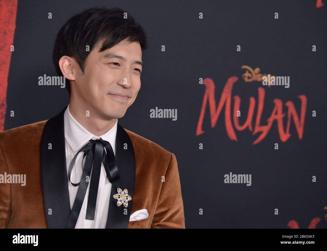 Los Angeles, USA. 09th Mar, 2020. Jimmy Wong arrives at the Disney's ...