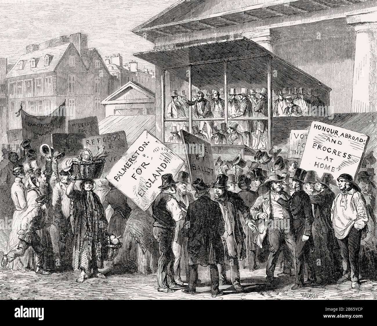 political campaign, 1852 United Kingdom general election, London Stock ...