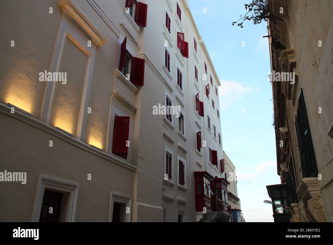 flats building in valletta (malta Stock Photo - Alamy