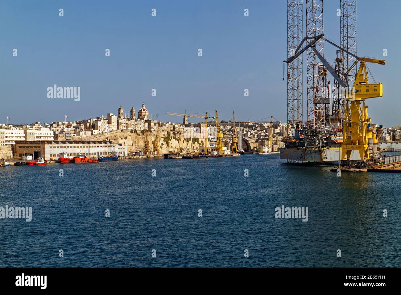 The Busy Waterfront at China Dock with its various Port Facilities and ...