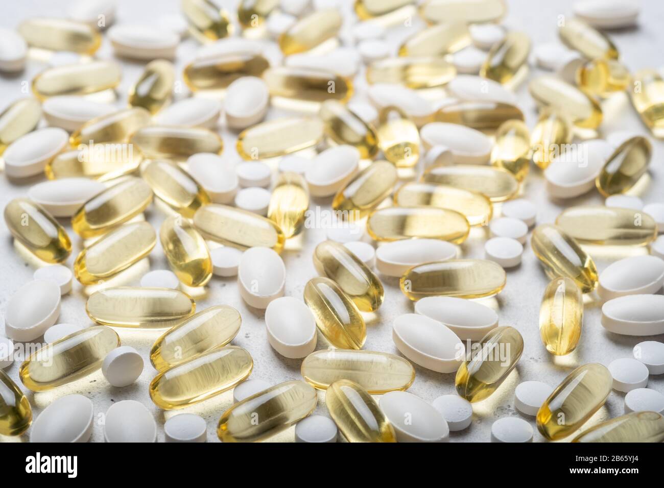 Lots of different medicine drugs, pills, tablets capsules Stock Photo ...