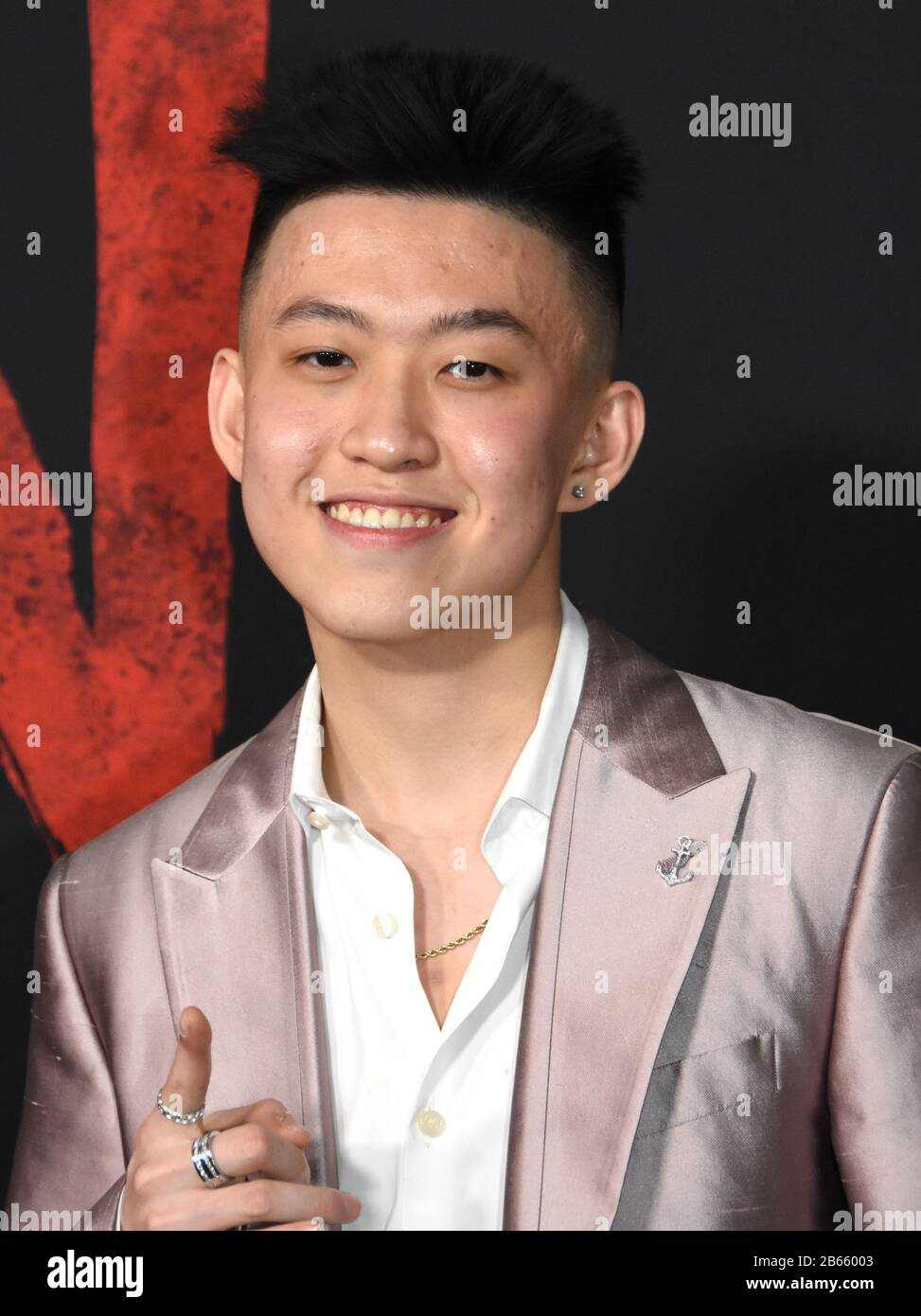 Hollywood, California, USA 9th March 2020 Actor/rapper Rich Brian ...