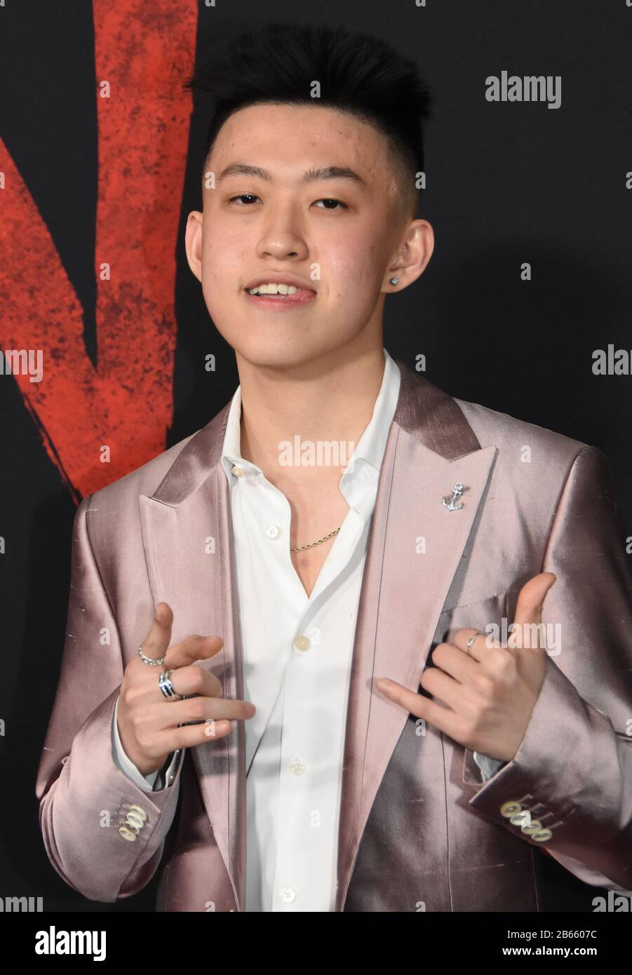 Hollywood, California, USA 9th March 2020 Actor/rapper Rich Brian ...