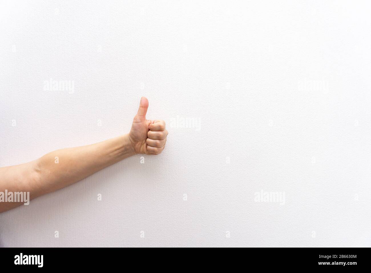 Body language concept, approval gesture Stock Photo - Alamy