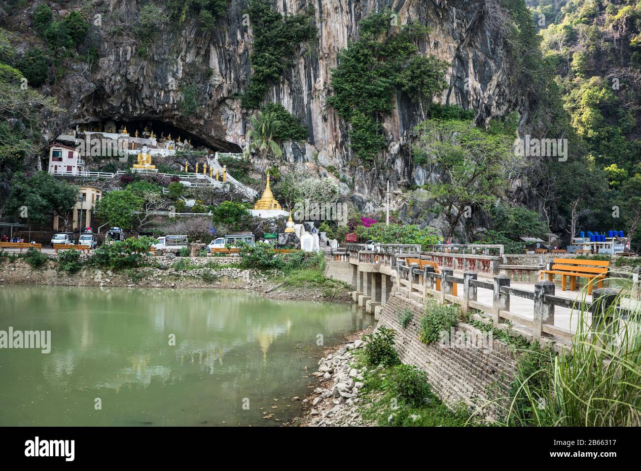 Tourists myanmar cave hi-res stock photography and images - Alamy