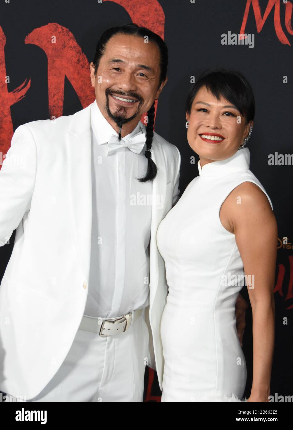 Hollywood, California, USA 9th March 2020 Actor Jen Kuo Sung and writer ...