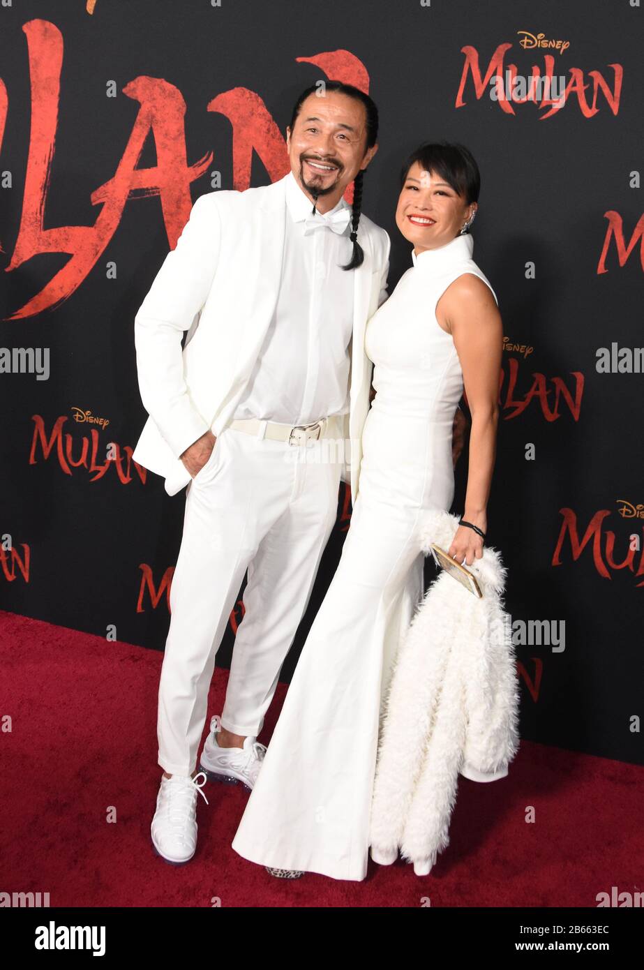 Hollywood, California, USA 9th March 2020 Actor Jen Kuo Sung and writer ...