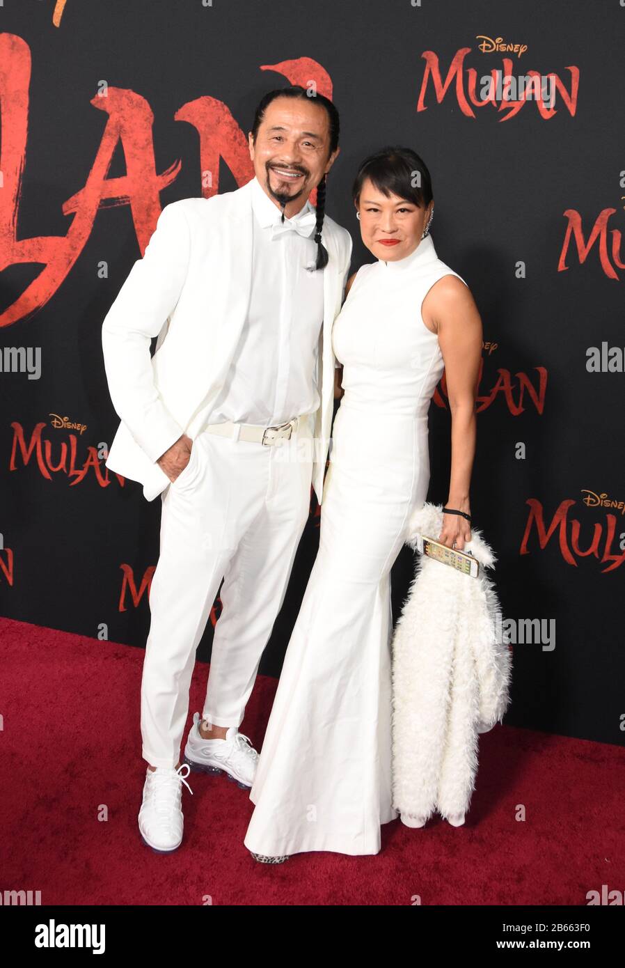 Hollywood, California, USA 9th March 2020 Actor Jen Kuo Sung and writer ...