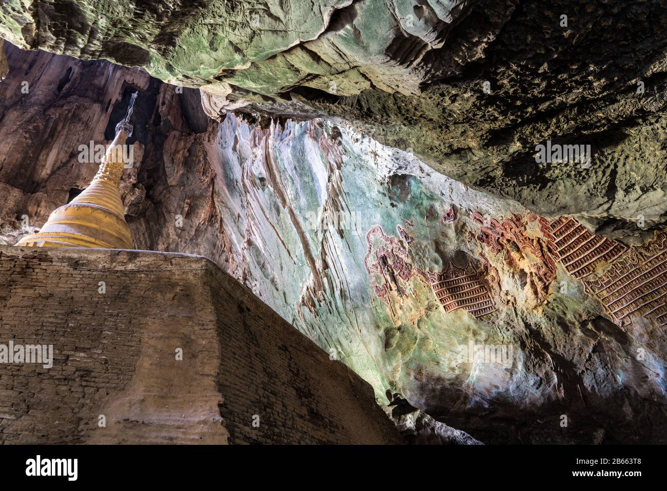 Tourists myanmar cave hi-res stock photography and images - Alamy