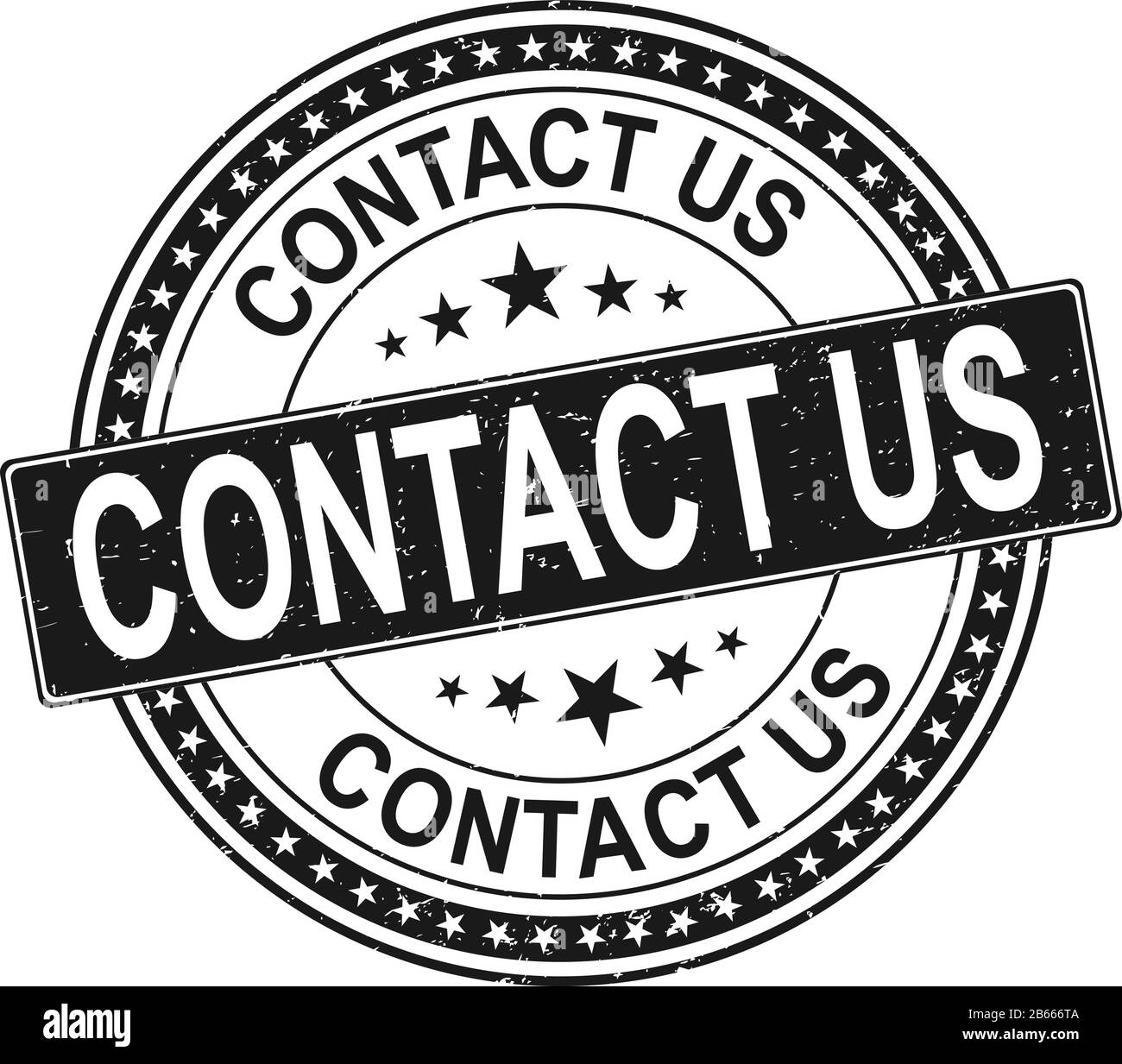 Grunge black contact us round rubber stamp Stock Vector Image & Art - Alamy