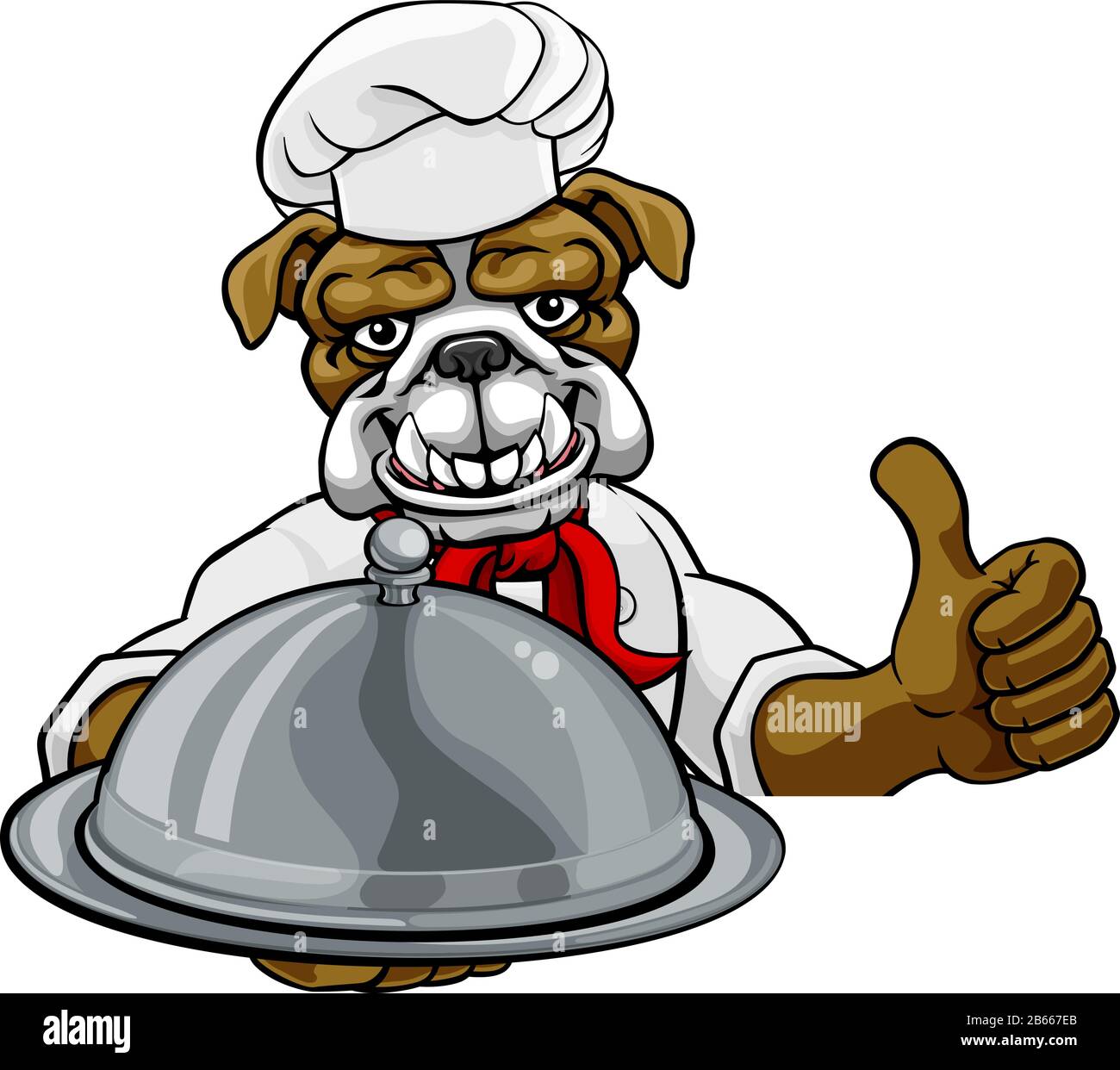 Bulldog Chef Mascot Sign Cartoon Stock Vector Image & Art - Alamy