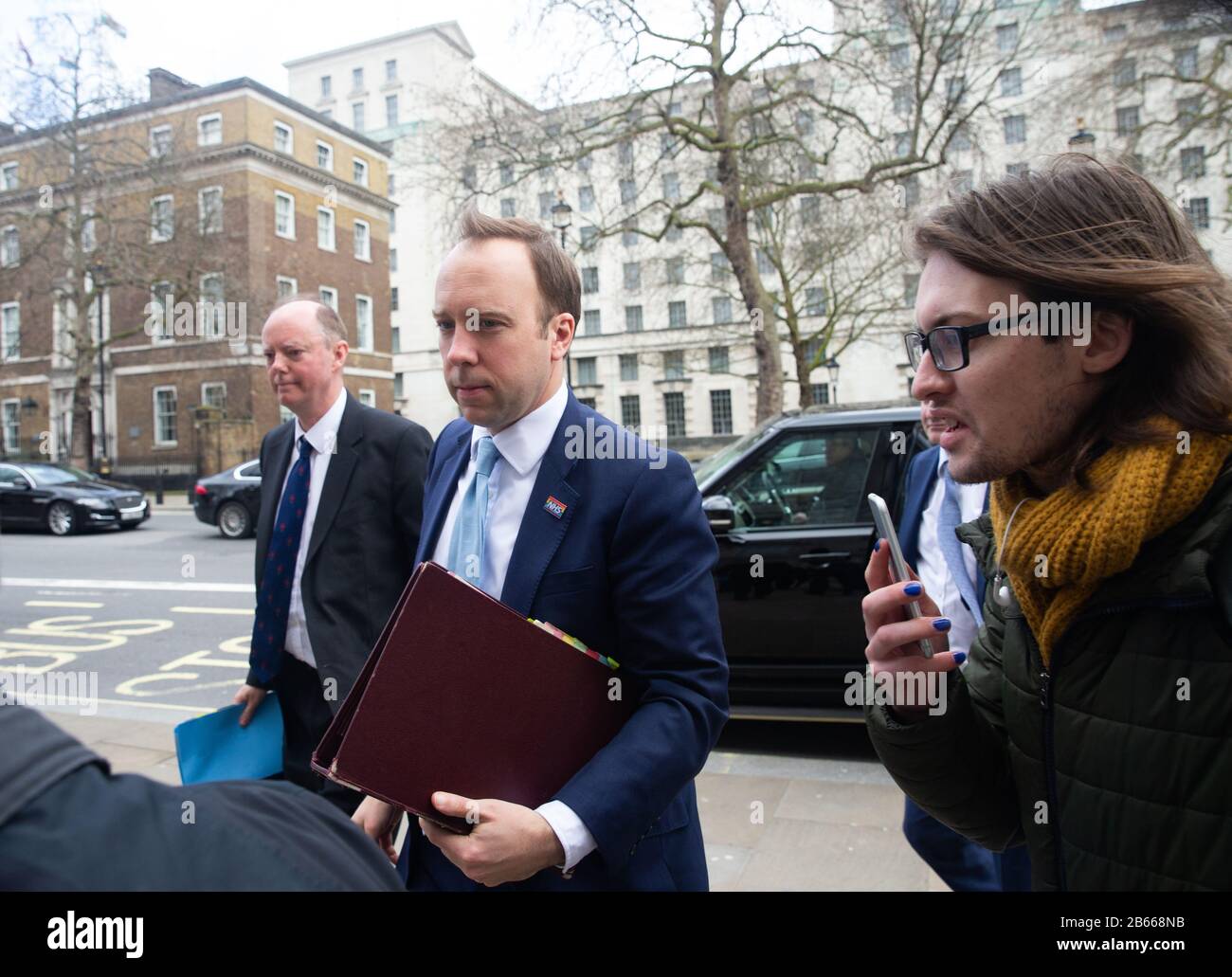 Matt Hancock, Secretary of State for Health and Social care, arrives at ...