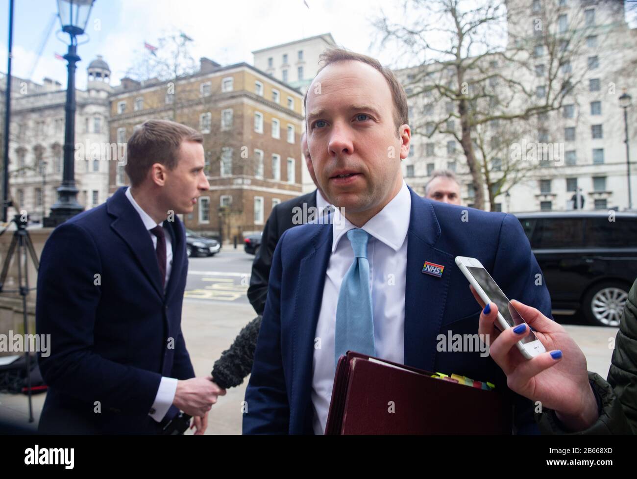 Matt Hancock, Secretary of State for Health and Social care, arrives at ...