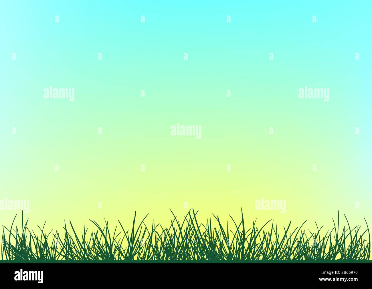 spring grass silhouette color background Stock Vector Image & Art - Alamy
