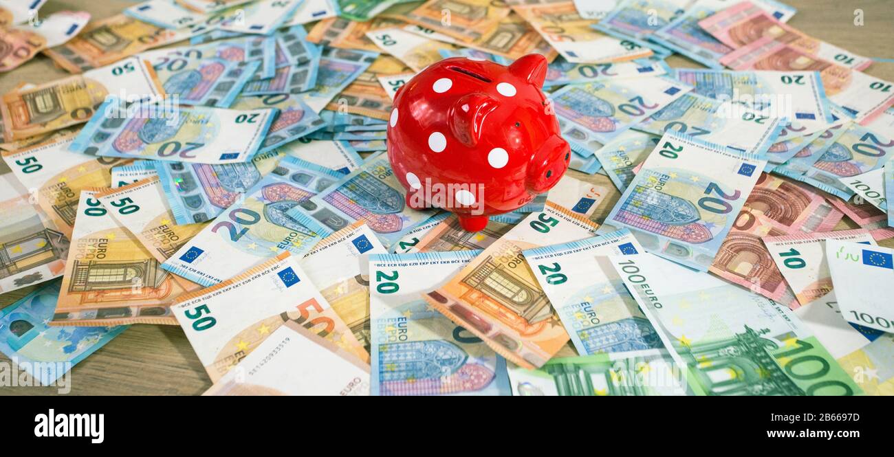 Planning and calculating some investment in Euro currency Stock Photo ...